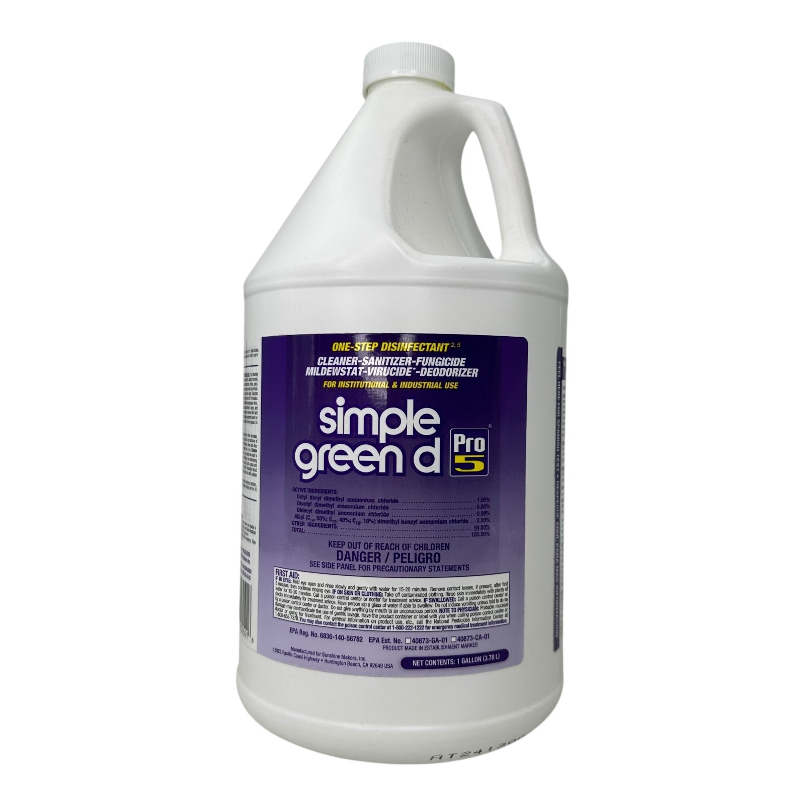 Simple Green D Pro 5 One-Step Disinfectant 1 Gallon | Lombardo Supplies ...